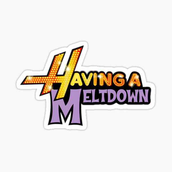 "Having A Meltdown Logo" Sticker by JosetteGrondinn | Redbubble