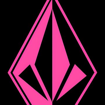 "Simple Pink Volcom Logo" Sticker by MathildeCollett | Redbubble
