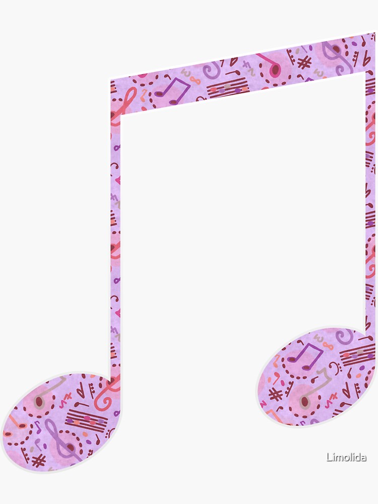 "Musical Notes, Lavender Blue Music Notation Melody Pattern ...