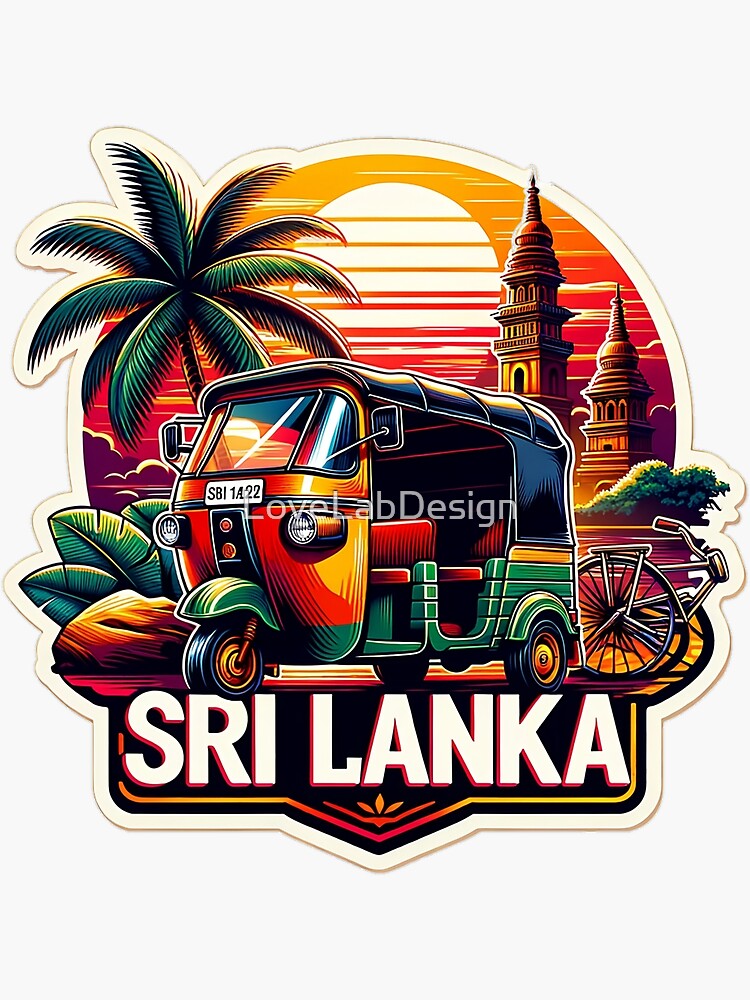 "Sri Lanka" Sticker for Sale by LoveLabDesign | Redbubble