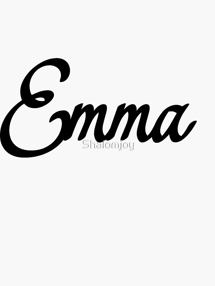 "Emma" Sticker for Sale by Shalomjoy | Redbubble