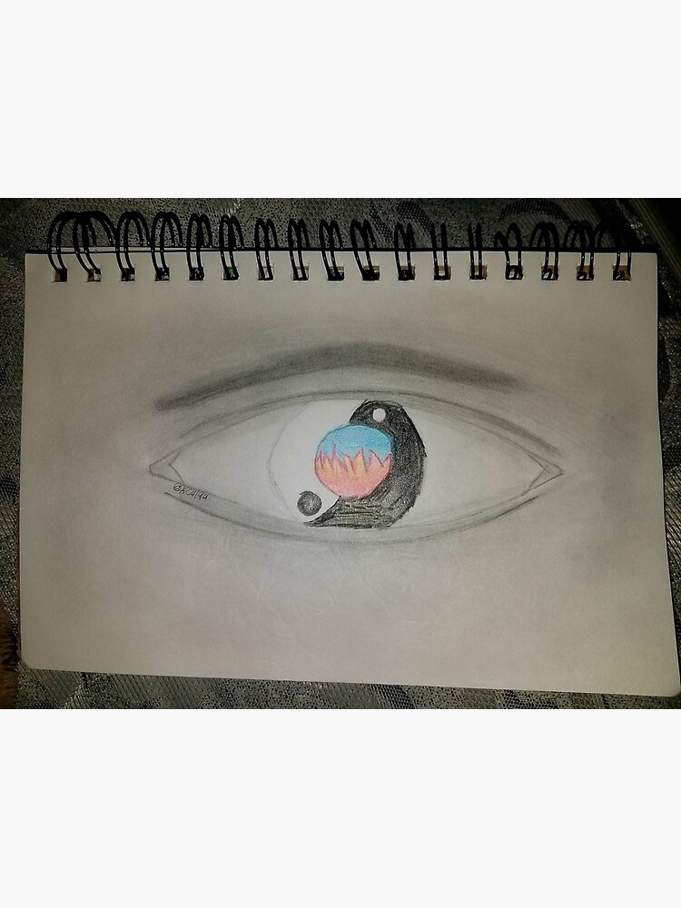 "Yin-Yang Eye Original Sketch" Photographic Print for Sale by ...