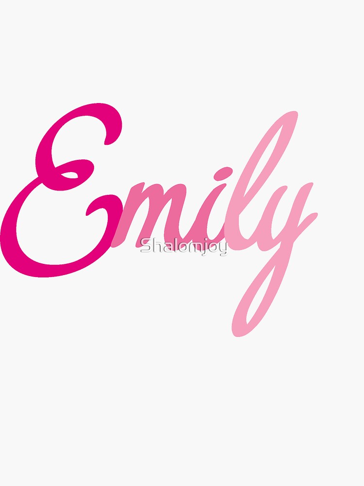 "Emily" Sticker by Shalomjoy | Redbubble