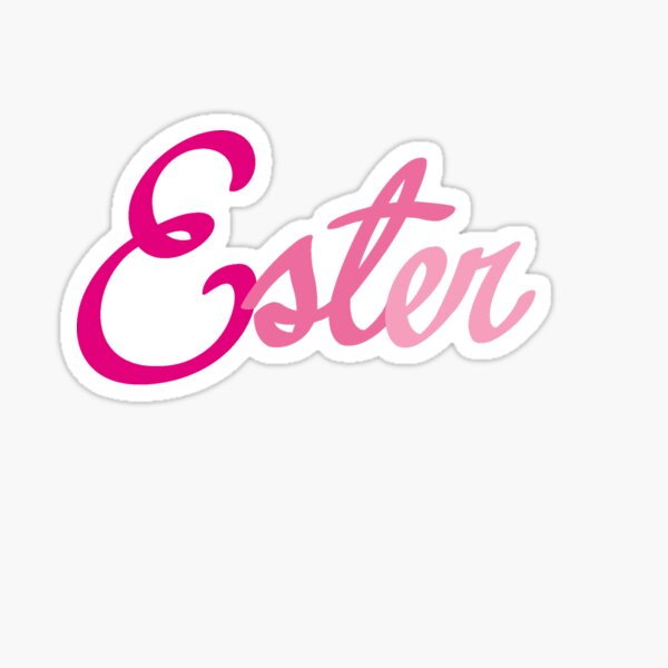"Ester" Sticker for Sale by Shalomjoy | Redbubble