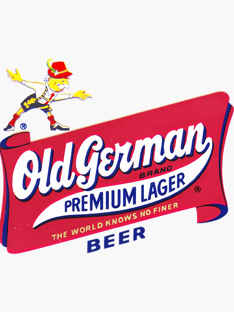 "Vintage Old-German-Beer Logo " Sticker for Sale by WilliReitm | Redbubble