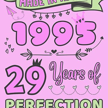 "Made in april 1995 29 Years of Perfection, 29th Birthday mug ...