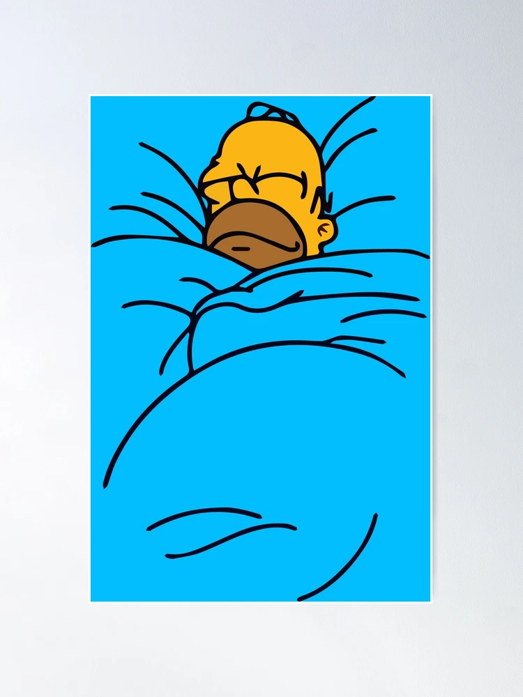 Homer Simpson Sleeping At Work