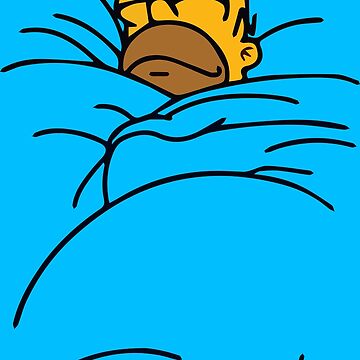 Pegatina for Sale con la obra «Homero arropado durmiendo» de Grav1n ...
