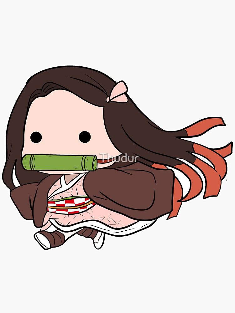 "Nezuko running" Sticker for Sale by Thudur | Redbubble
