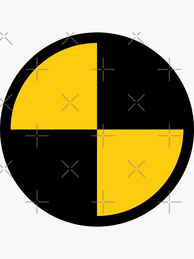 "Crash Test Symbol" Sticker for Sale by avperth | Redbubble