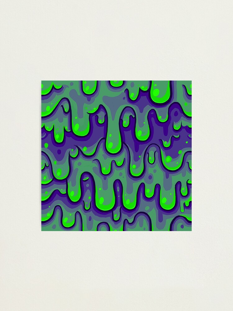"Green Slime Pattern" Photographic Print for Sale by Mawfull | Redbubble
