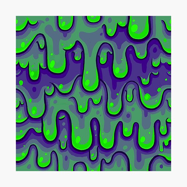 "Green Slime Pattern" Photographic Print for Sale by Mawfull | Redbubble