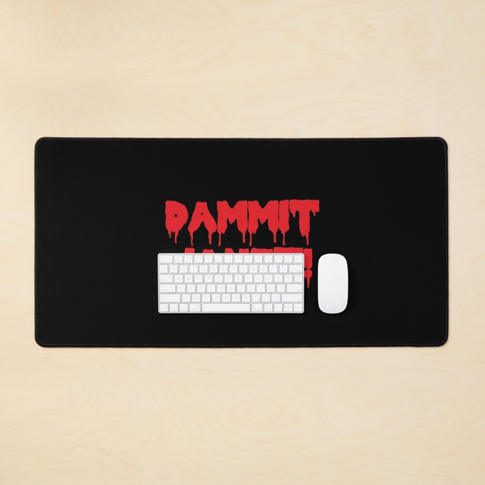 "Dammit Janet Horror Film Dripping Blood" Sticker for Sale by ...