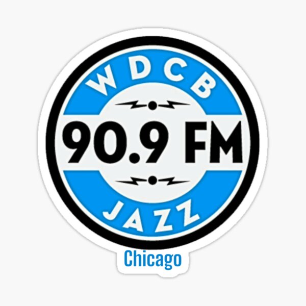 "WDCB Chicago Jazz Public Radio Station" Sticker for Sale by randomshot ...