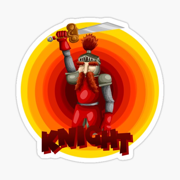 "knight knighty cartoon animatronic LOGO HD" Sticker by Super-TS ...