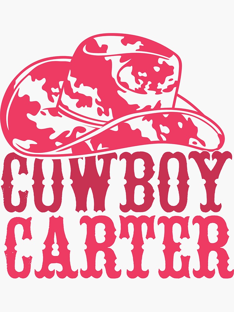 "Pink Cowboy Carter Beyonce" Sticker for Sale by GloomCompany | Redbubble