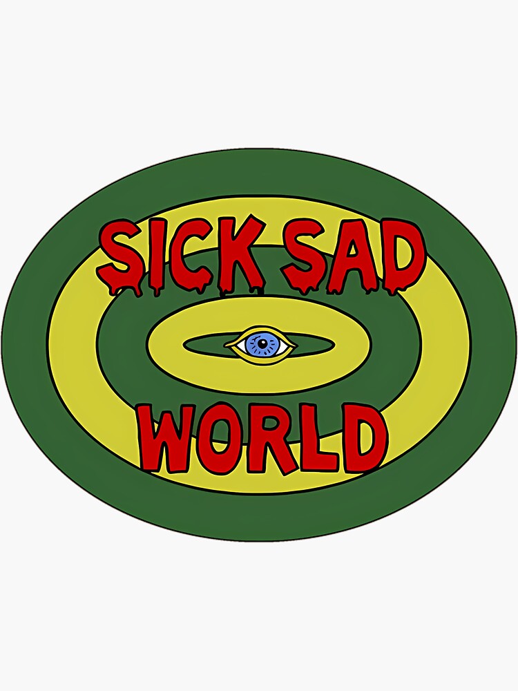 "Sick Sad World Daria Logo" Sticker by PearliKunze | Redbubble