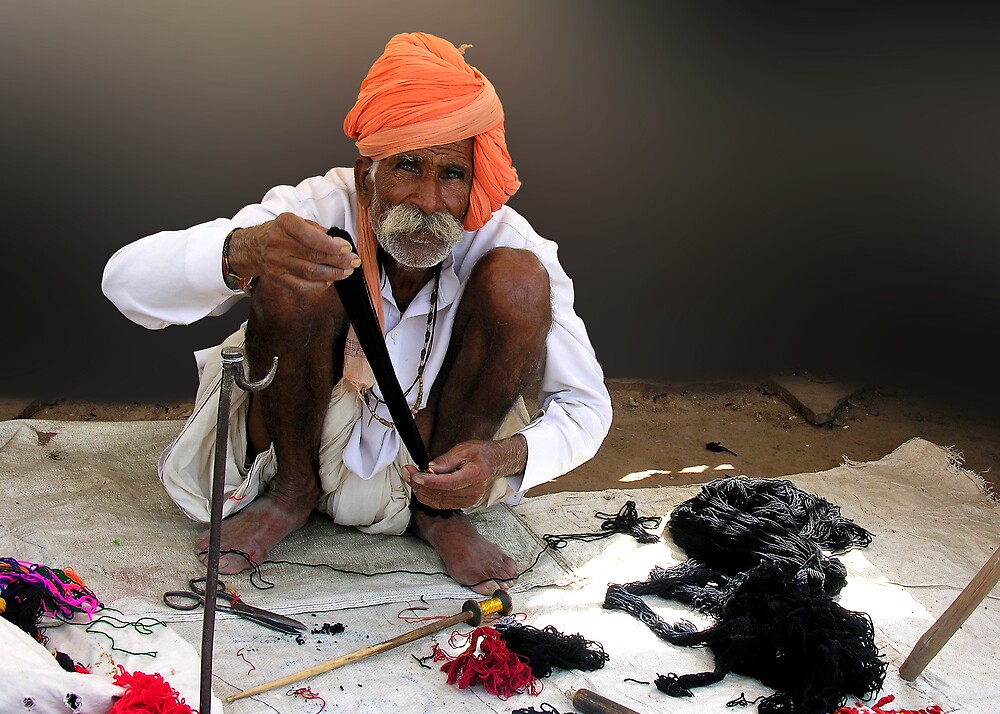 "RAJASTHANI ARTISAN - BUNDI" by Michael Sheridan | Redbubble