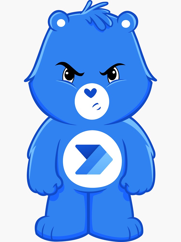 "Power Automate Bear" Sticker for Sale by carebear4hire | Redbubble