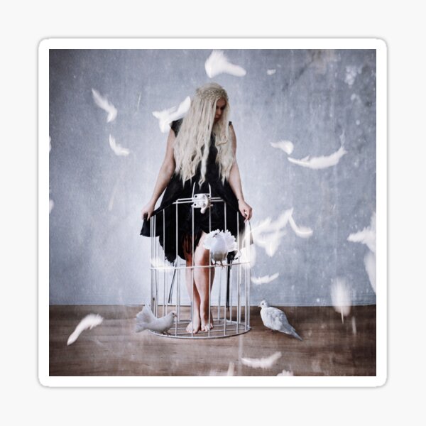 "Caged" Sticker for Sale by WildEmpress | Redbubble