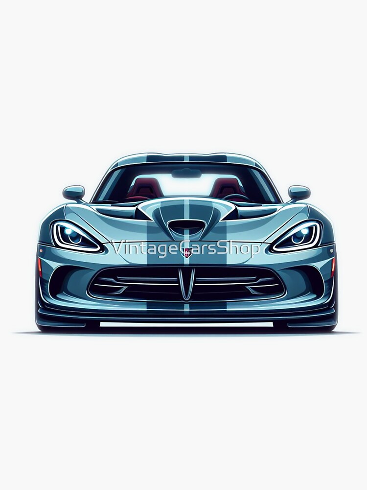 "Dodge Viper" Sticker for Sale by VintageCarsShop | Redbubble