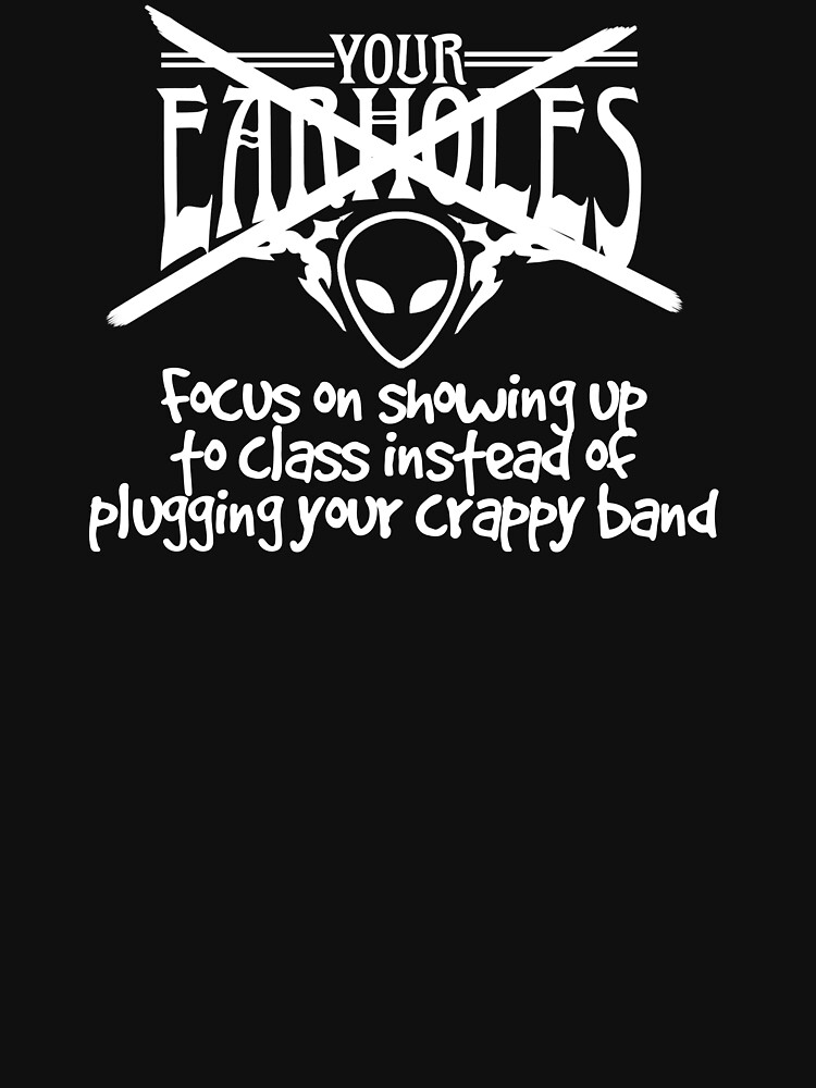 "Crappy Band (white)" Essential T-Shirt for Sale by ryansoleim | Redbubble