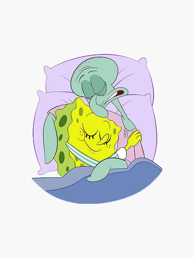 "spongebob x Squidward" Sticker for Sale by Virginiemoo | Redbubble
