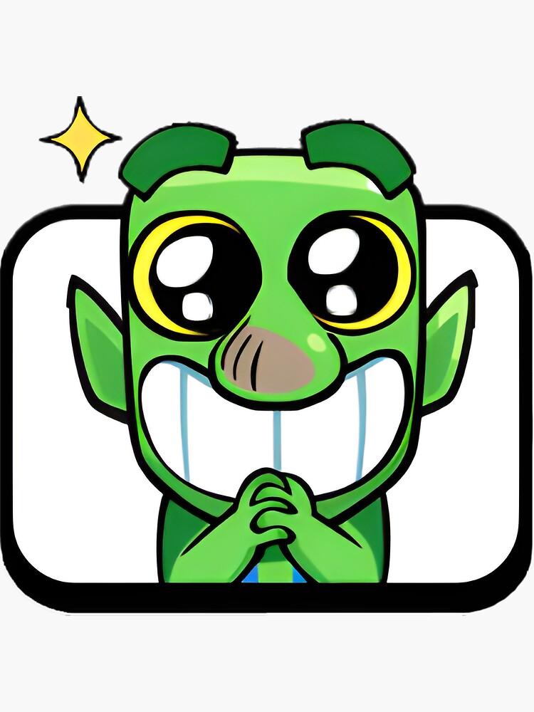 "Happy Goblin - Clash Royale Inspired Design" Sticker for Sale by ZHBRZ ...