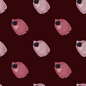 "Pink Fish Pattern" Sticker for Sale by Briannapascavis | Redbubble
