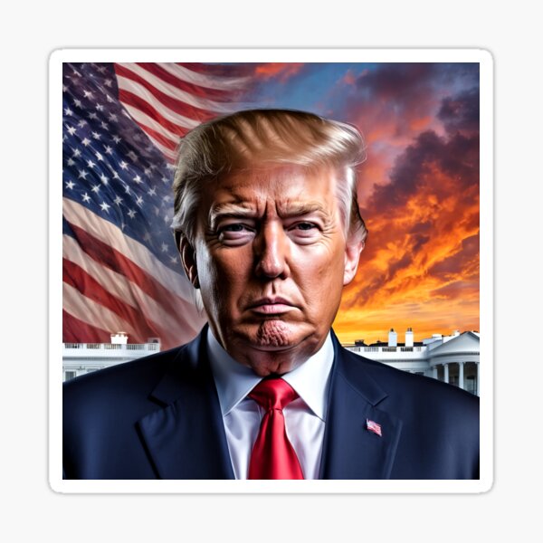 "Donald Trump" Sticker for Sale by OvidiumArt | Redbubble