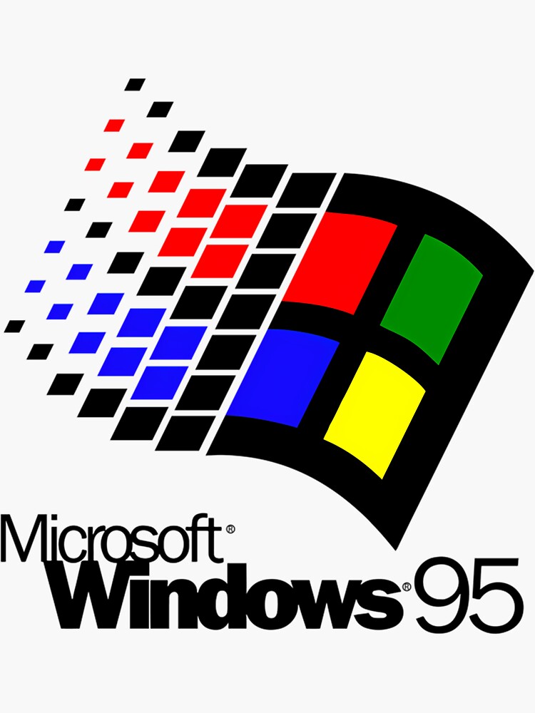 "Windows 95" Sticker by PenelopeHardy | Redbubble
