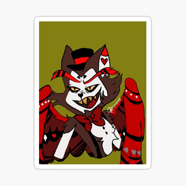 "Husk hazbin hotel" Sticker for Sale by Katelibby96 | Redbubble