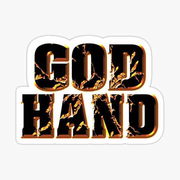 "God Hand Logo" Sticker by TheBergnaum | Redbubble