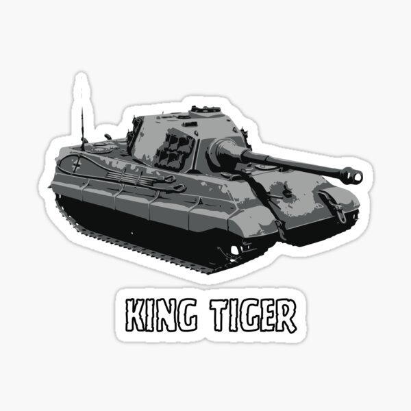 "King Tiger" Sticker for Sale by PzKpfwVI | Redbubble