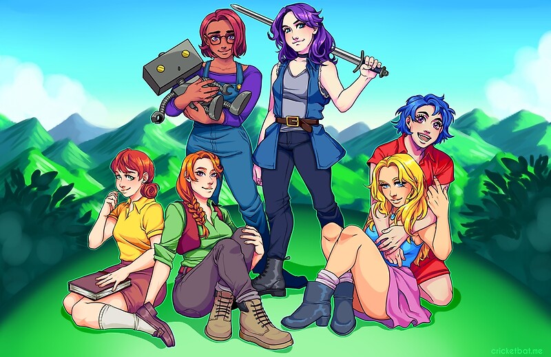 "Stardew Valley Girls" by cricketbat | Redbubble