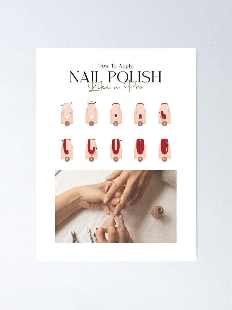 "Nail Polish Like a Pro" Poster for Sale by DeboraAgnes | Redbubble