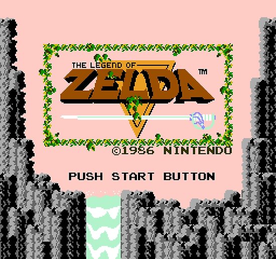 "Legend of Zelda: Start Screen" Posters by muramas | Redbubble