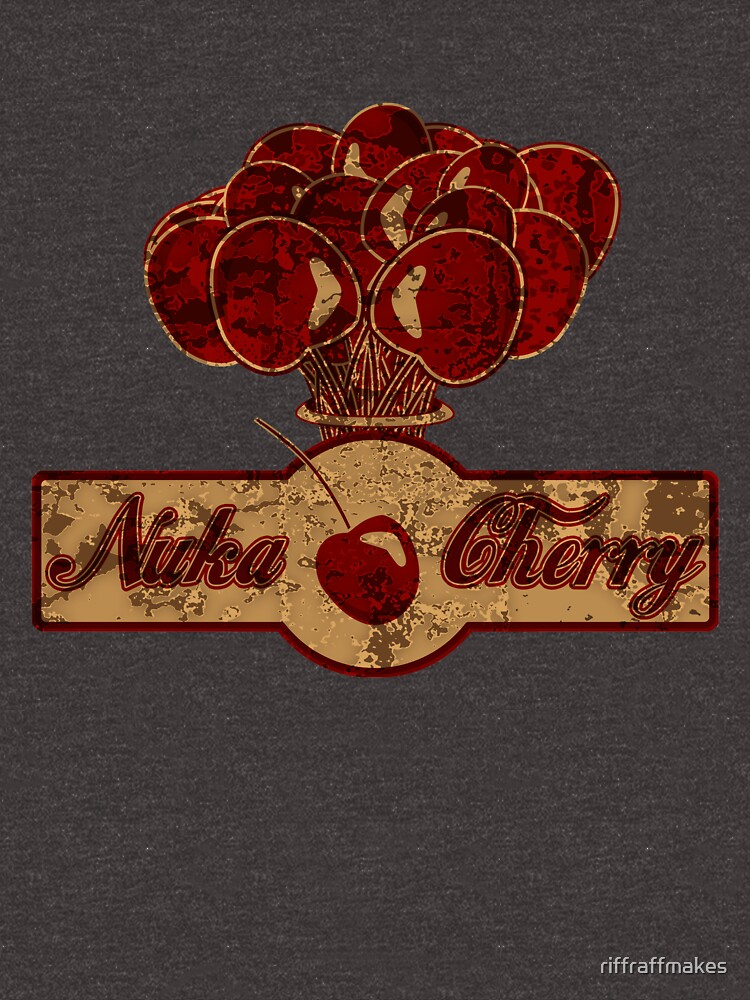 "Nuka Cherry" T-shirt for Sale by riffraffmakes | Redbubble | fallout t ...