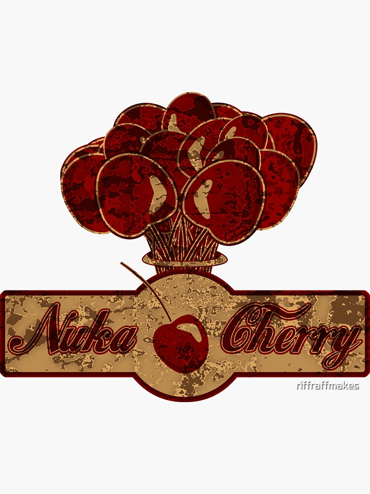 "Nuka Cherry" Sticker by riffraffmakes | Redbubble