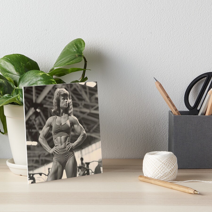 "Vintage Female Bodybuilder" Poster for Sale by dcrc | Redbubble