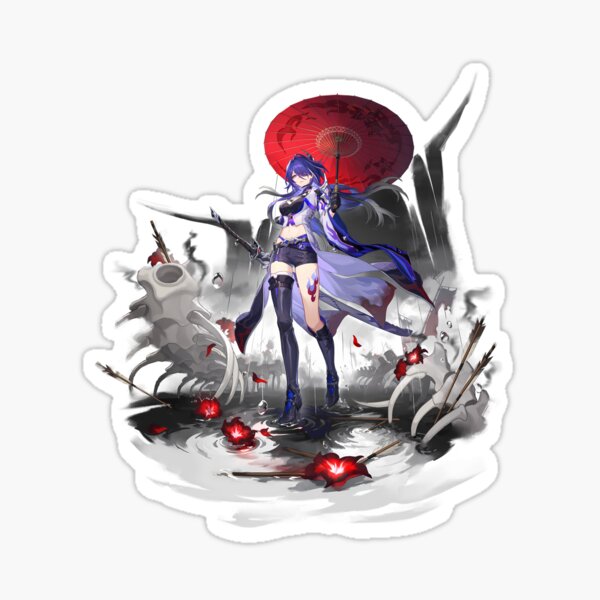 "Acheron Splash Art, Honkai Star Rail" Sticker by Demray | Redbubble