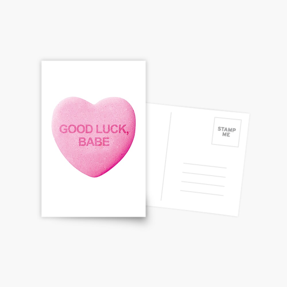 good luck, babe” sweet heart" Sticker for Sale by stareyed | Redbubble