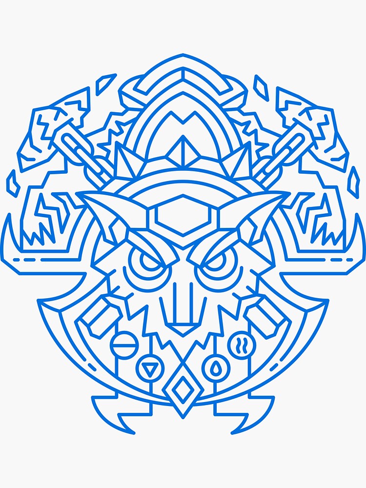 "Shaman – Class Crest (color)" Sticker for Sale by dcmjs | Redbubble