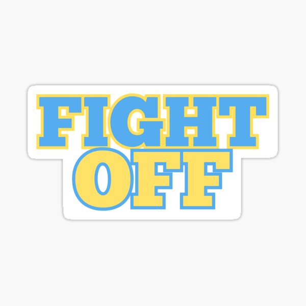 "Fight Off rivalry usc" Sticker for Sale by sonyakapur | Redbubble