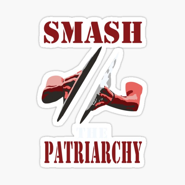 "Smash the Patriarchy Cymbals" Sticker for Sale by roseriie | Redbubble
