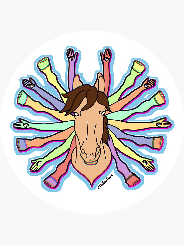 "biblically accurate centaur " Sticker for Sale by Emhahee | Redbubble