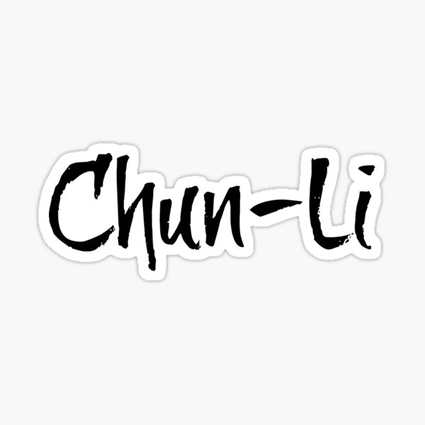 "Chun-Li" Sticker by Antione235 | Redbubble