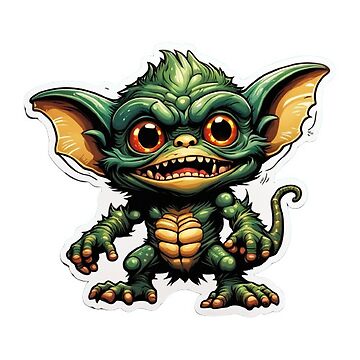 "Gremlin sticker" Sticker by Colorfulartwave | Redbubble