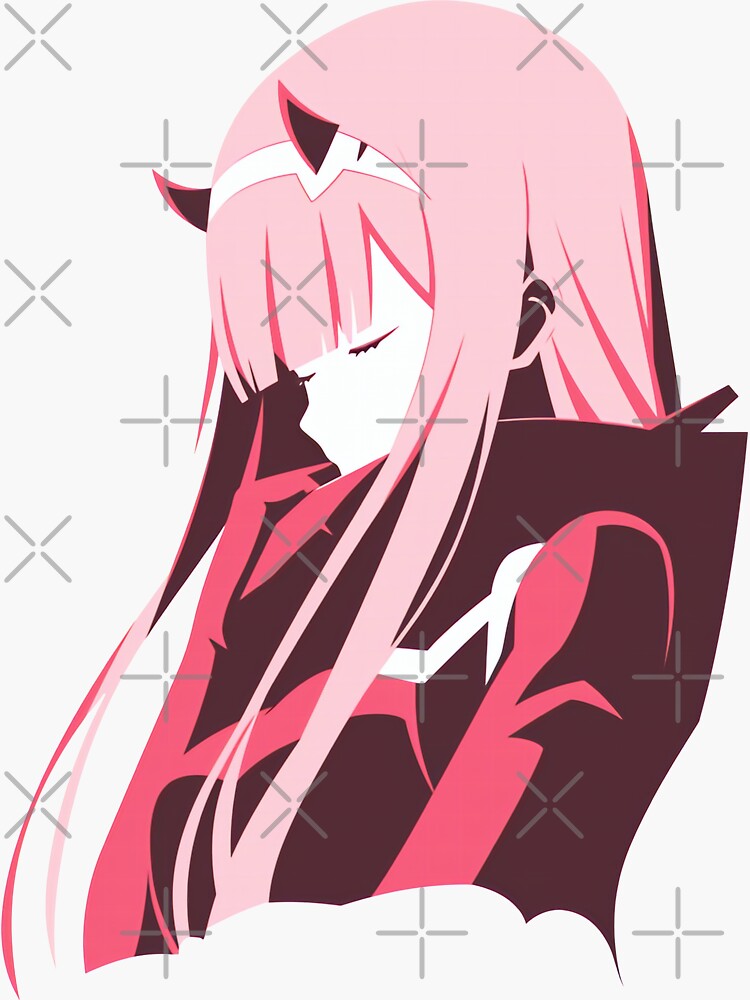 "Minimalist Zero Two" Sticker for Sale by SchellStation | Redbubble