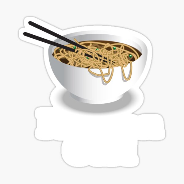 "Ramen Girl- Ramen Noodles " Sticker for Sale by calebprue | Redbubble